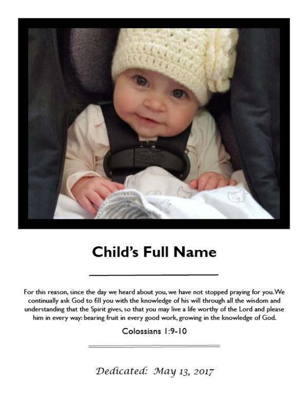 Family Dedications - Kids Ministry Leadership